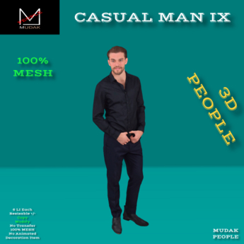 Second Life Marketplace - MUDAK PEOPLE - CASUAL MAN IX